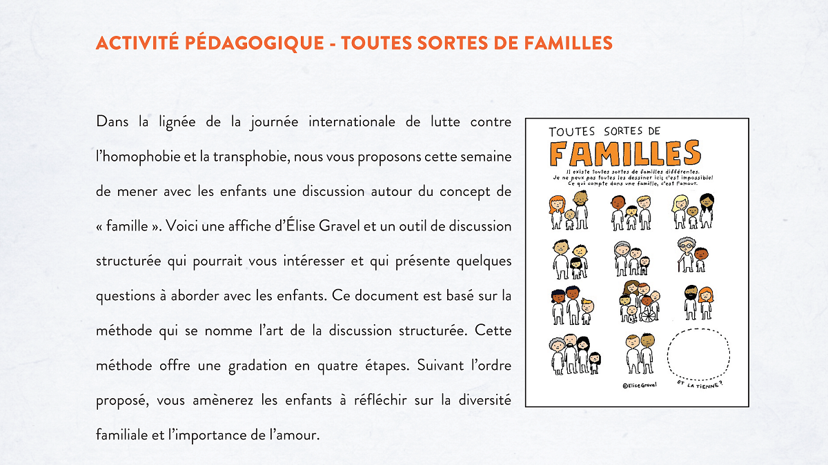 Activité 6 : Toutes sortes de familles - GRIS-Montréal GRIS-Montréal